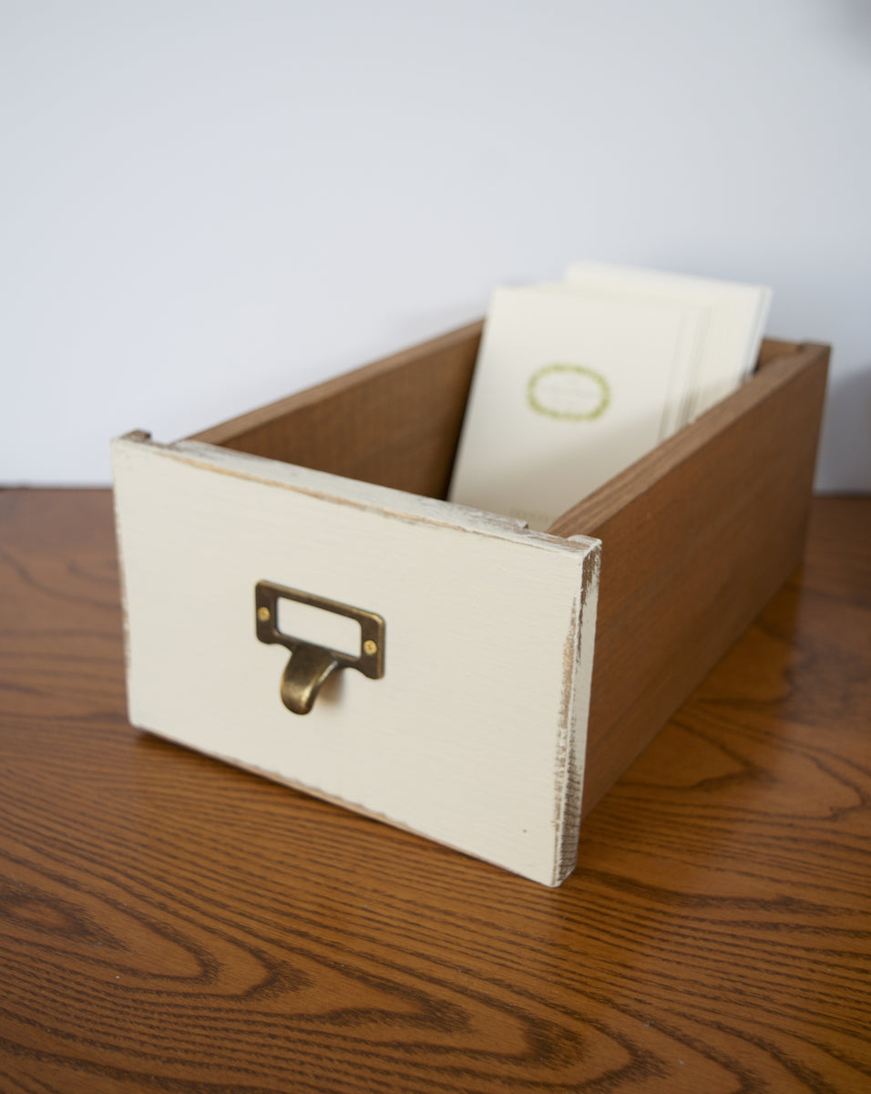 Reproduction Library Card Catalog Drawer Box Storage – maidenlaneboutique