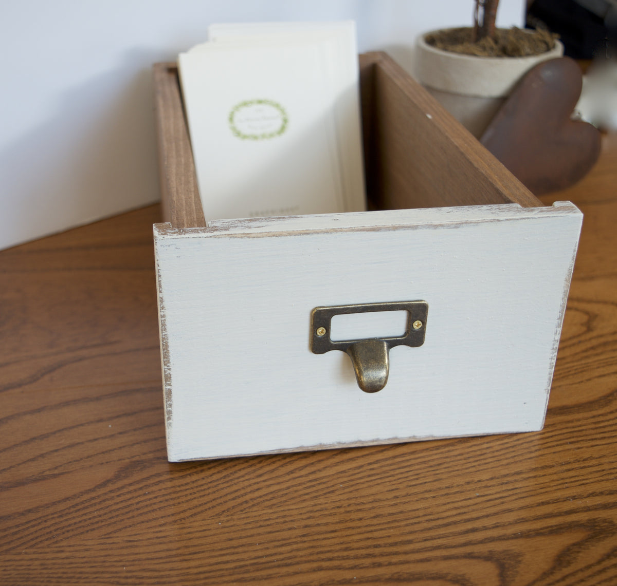 Reproduction Library Card Catalog Drawer Box Storage – maidenlaneboutique